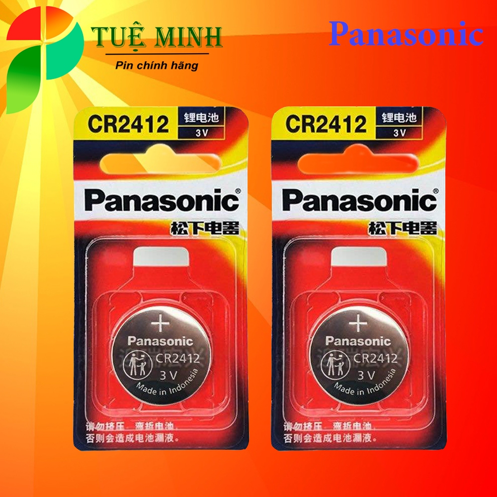 Pin Panasonic CR2412 3V, Pin khuy áo đồng hồ 3V, Pin khóa smart thông ...