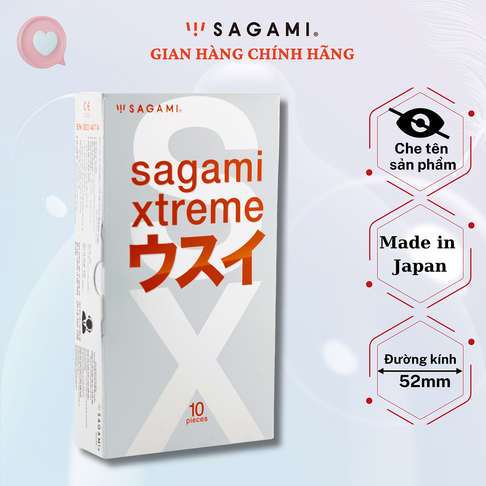 Bao cao su Sagami Xtreme - Superthin - bcs mỏng - kéo dài thời gian - chính hãng Nhật Bản- 01 ...