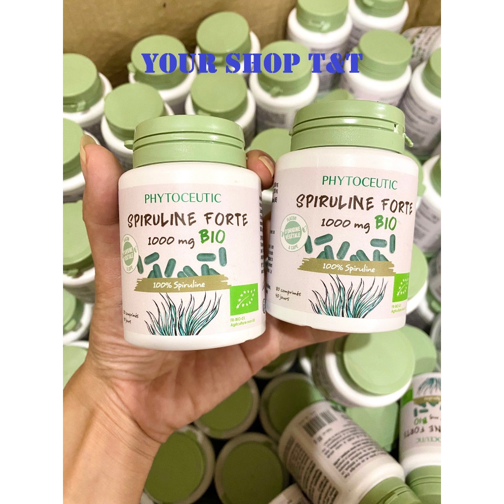 [Hàng Pháp] Tảo Hữu Cơ Phytoceutic Spiruline Forte Bio 1000mg Tăng ...