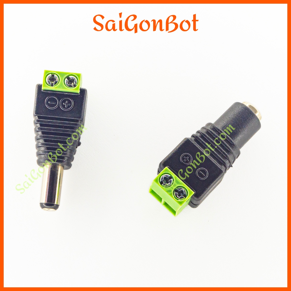 Jack Nguồn DC 5.5x2.5mm (Dạng Siết Ốc) / 5.5x2.5mm DC Power Supply ...