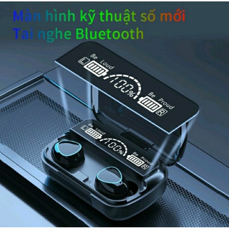 Tai nghe bluetooth M10 phiên bản 6.0 ( bản cao cấp nhất) pin 5h nút cảm ứng tự động kết nối ...
