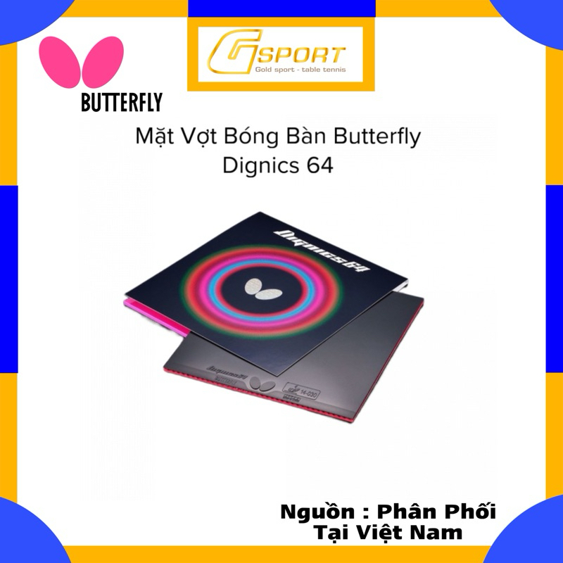 Mặt Vợt Bóng Bàn Butterfly Dignics 64 - Hàng Chính Hãng Made In Japan ...