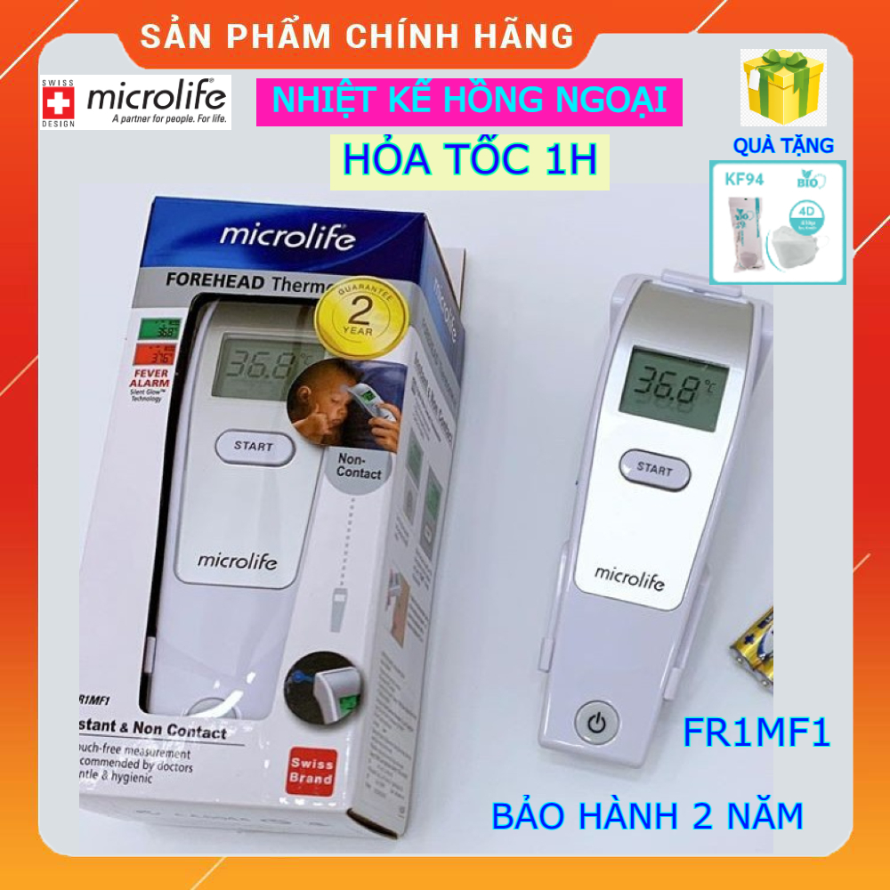 (HỏaTốc1h) Nhiệt kế hồng ngoại Microlife FR1MF1 đo nhiệt độ cơ thể đo ...
