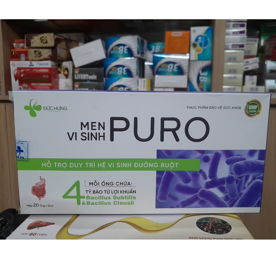 Men vi sinh PURO - Hỗ trợ duy trì hệ vinh sinh đường ruột, 4 tỉ bào tử ...