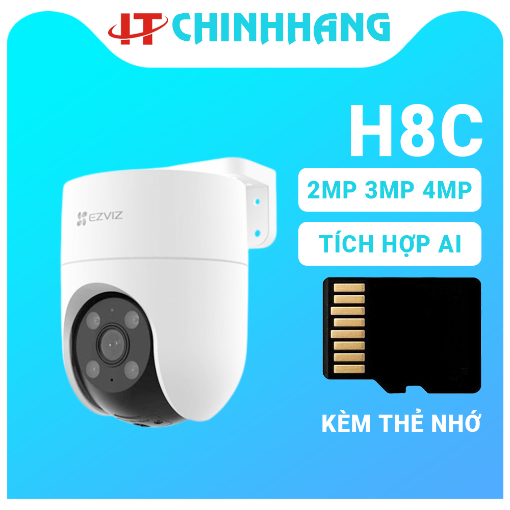 Camera Ezviz H8c 4MP 2K 2K+ Kèm Thẻ Nhớ , ngoài trời tích hợp AI thông ...