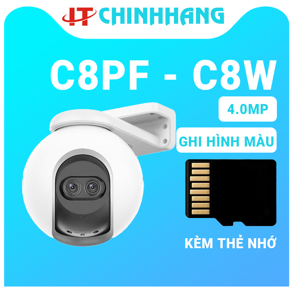 Camera Ezviz ngoài trời kèm thẻ C8W 4MP C8PF 2MP Quay quét toàn cảnh ...