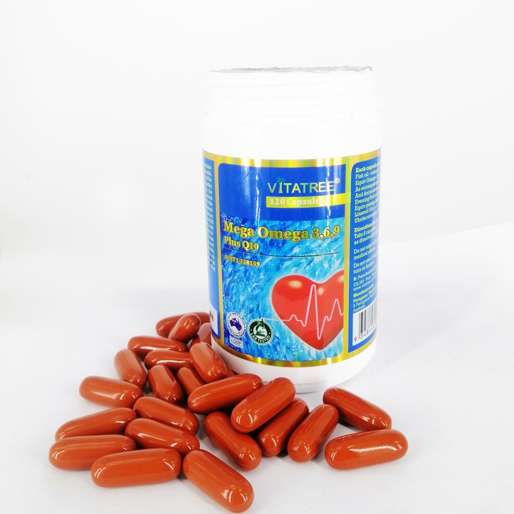 Viên uống Omega 369 - Vitatree Mega Omega 369 Plus CoQ10 120 viên ...