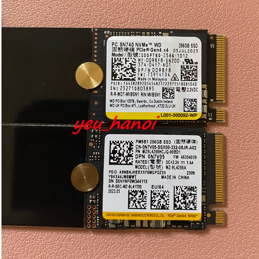 SSD m2 Nvme (m.2 PCIE) Samsung, WD (Western Digital) 256GB 128GB PCIe 4 ...
