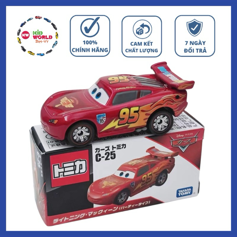 Xe mô hình Tomica Box Disney Pixar Cars Lightning McQueen C-25. MS: 234 ...
