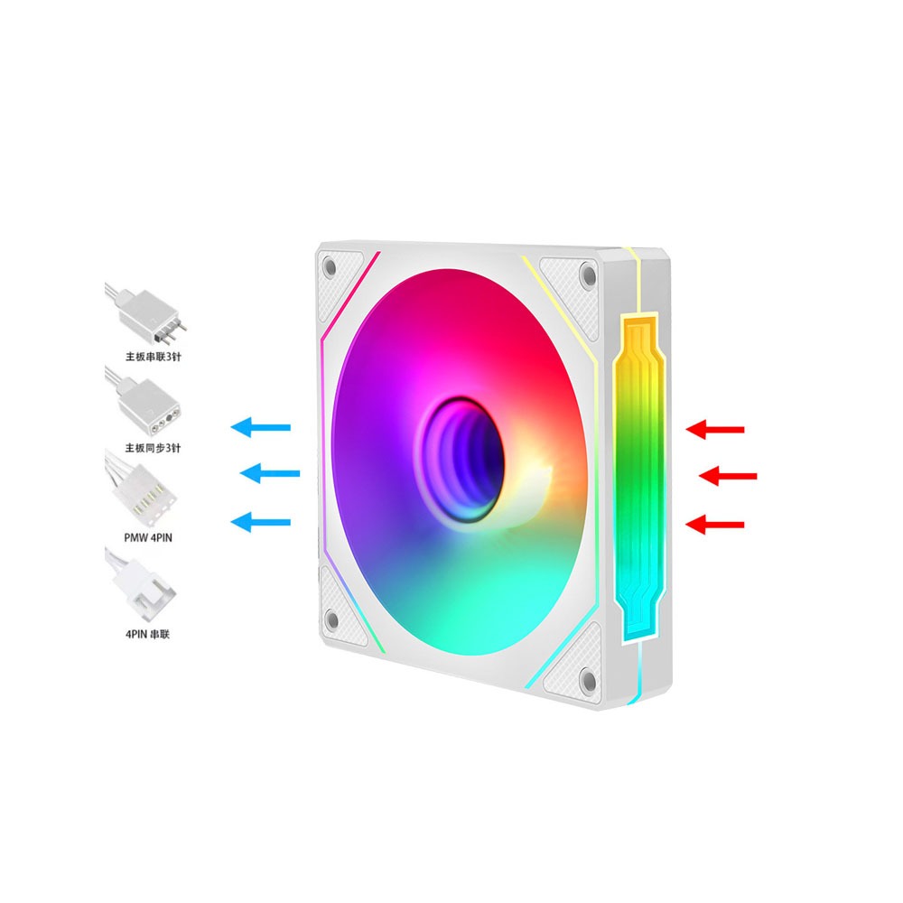 Quạt tản nhiệt PRISM 4 PRO ARGB(12CM/ LED ARGB vô cực/ 4Pin PWM ...