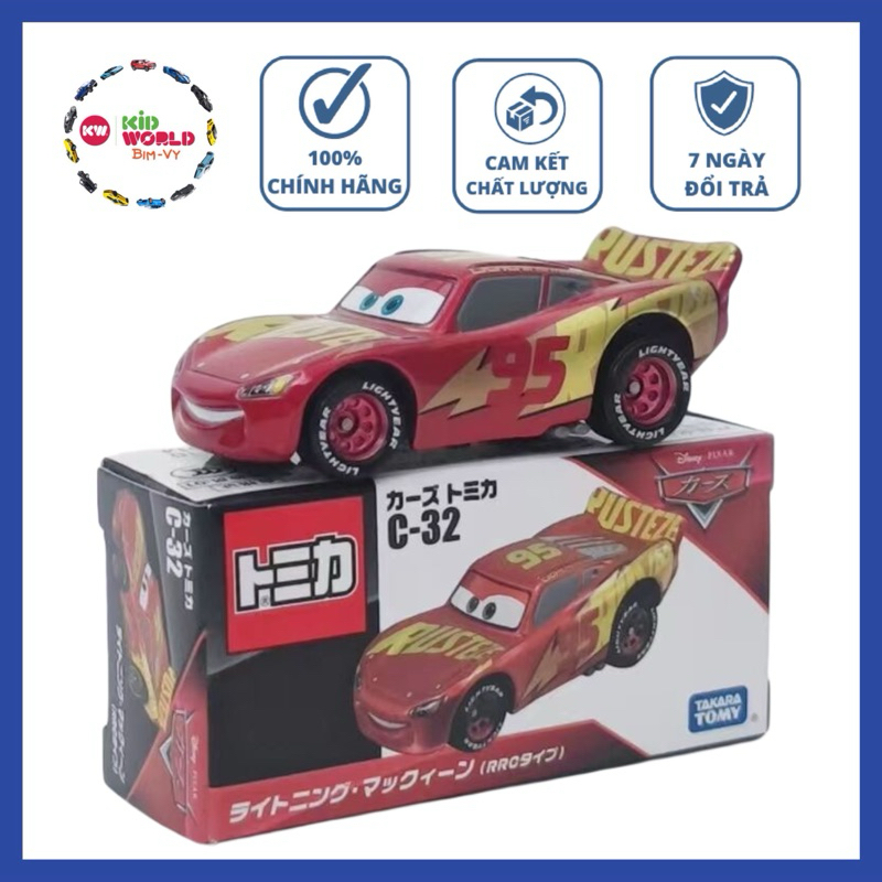 Xe mô hình Tomica Box Disney Pixar Cars Lightning McQueen C-32. MS: 038 ...