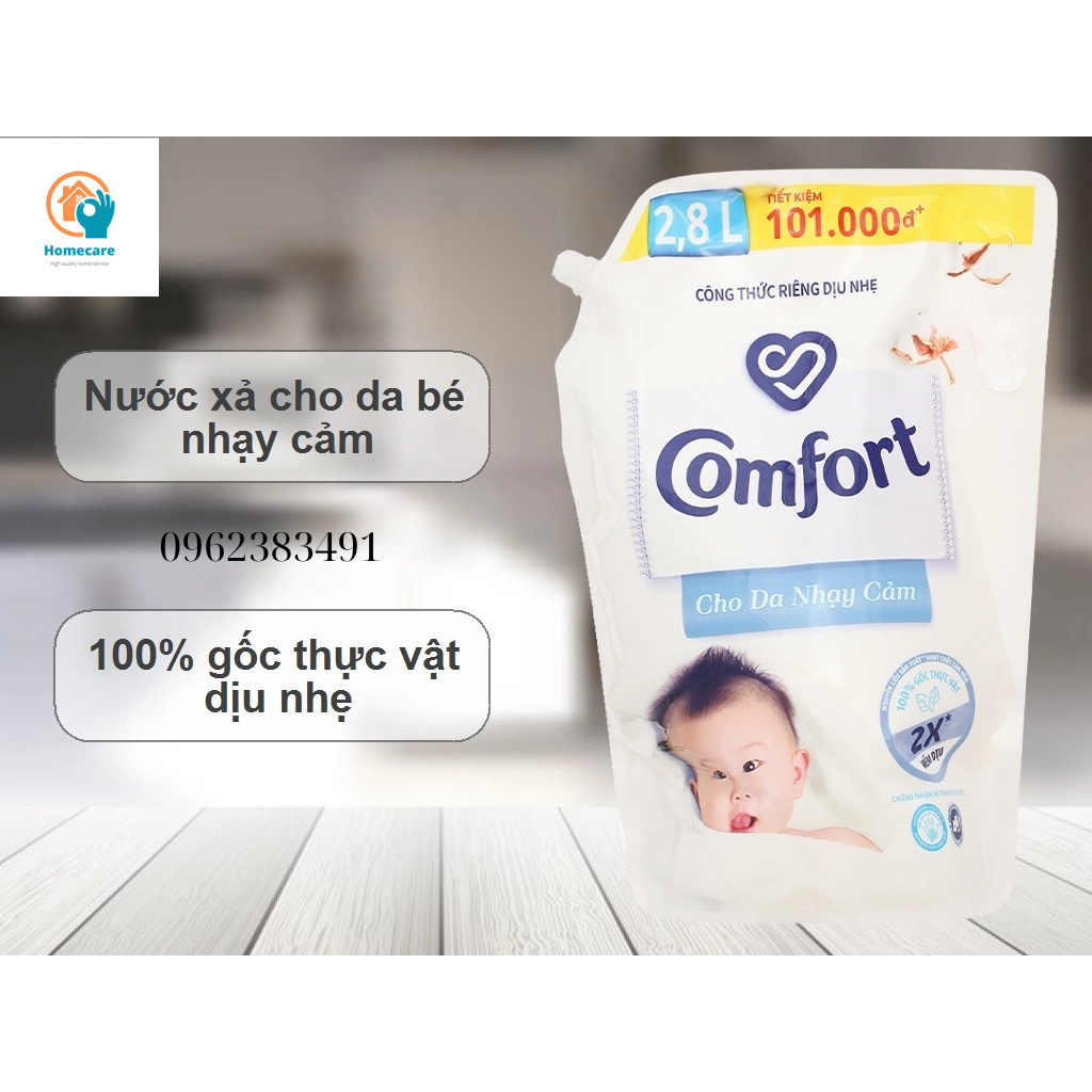 Nước Xả Vải Comfort Em Bé Cho Da Nhạy Cảm Túi 2.8L | Shopee Việt Nam