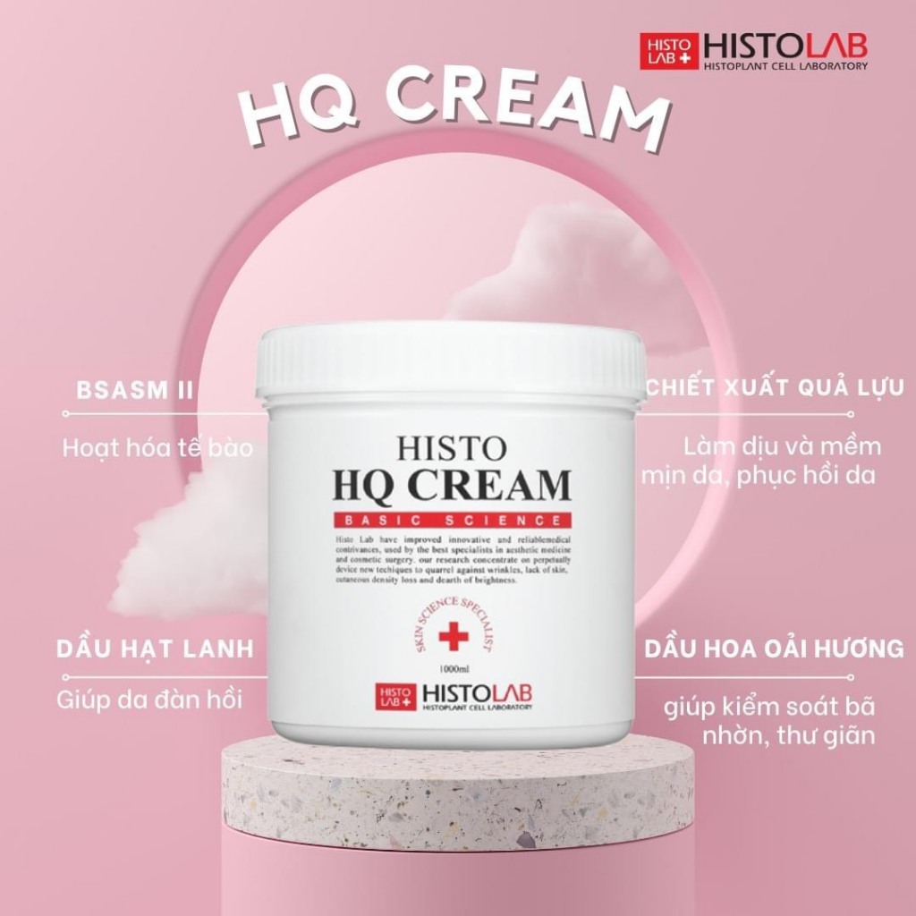 Kem Massage, Nâng Cơ Tạo Cằm Vline Tan Bọng Mắt HISTOLAB Histo HQ Cream ( Kem RF ) 1000ml ...