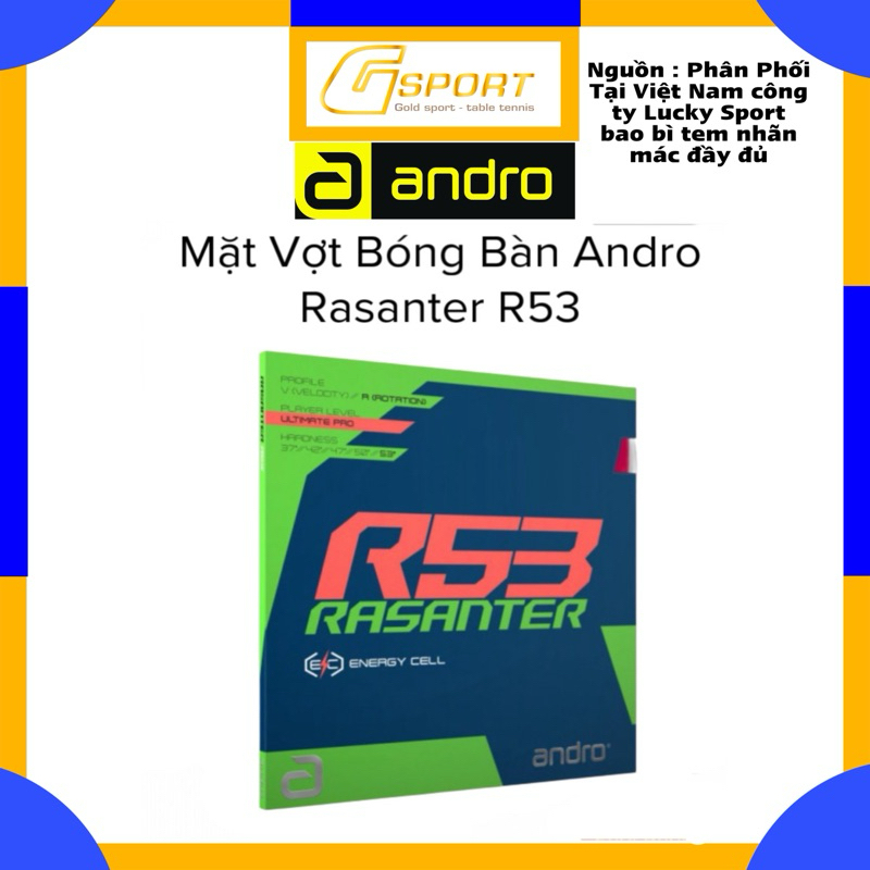 Mặt vợt bóng bàn Andro Rasanter R53 | Shopee Việt Nam