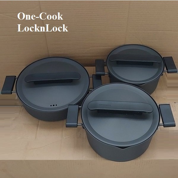 bộ nồi One-Cook Lock&Lock 18,20,22cm - bộ nồi one-cook lock&lock ...