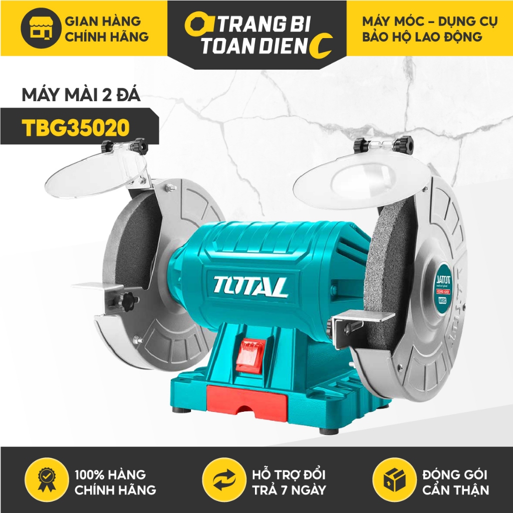 Máy mài 2 đá Total TBG15015 TBG35020 công suất 150W - 350W, đá 150mm ...