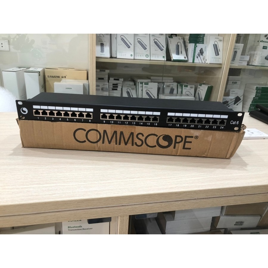 Patch Panel 24 cổng CAT6 Commscope chống nhiễu | Shopee Việt Nam