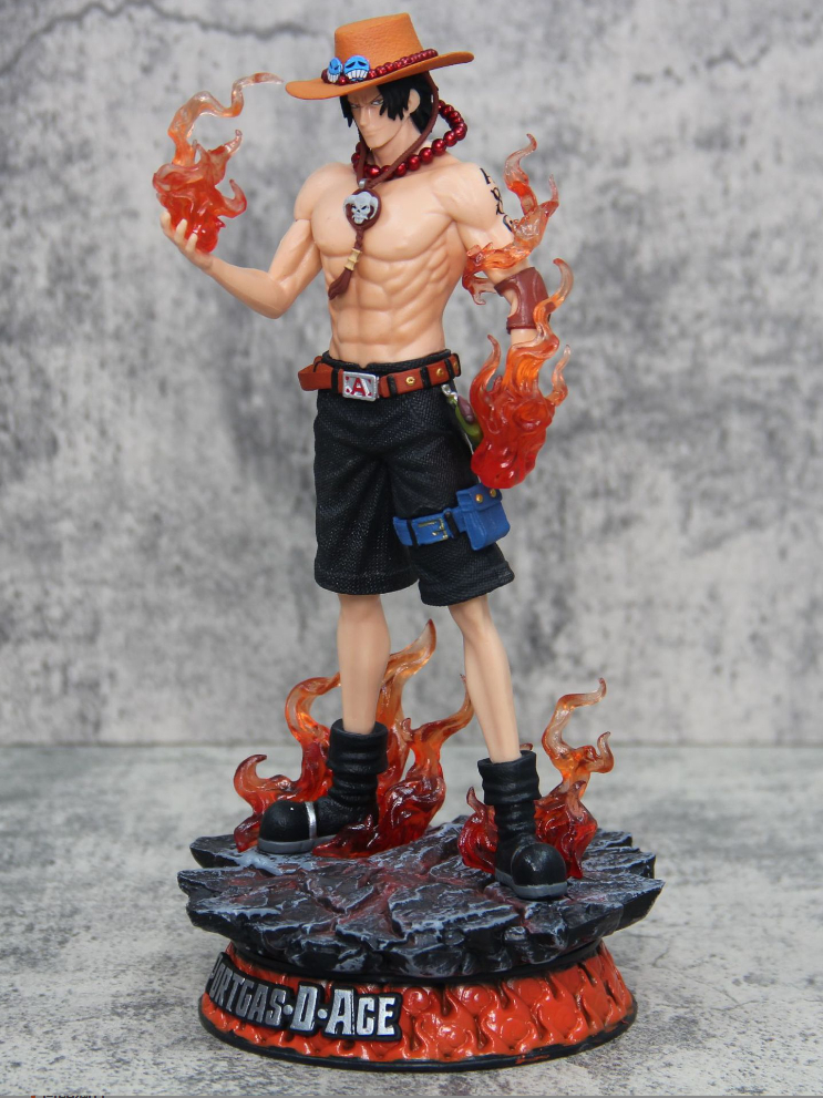 Mô hình Ace chiến đấu ,Ace hỏa quyền trong onpiece 23cm Ongchumohinh ...