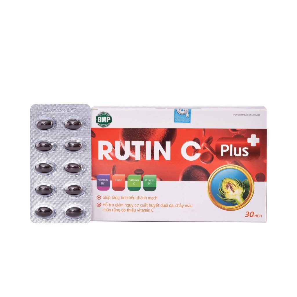 Rutin C Plus bổ sung vitamin C, tăng tính bền thành mạch, hỗ trợ giảm ...