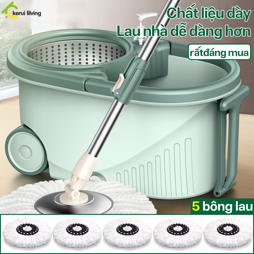 Bộ AISHA lau sàn,cây lau nhà đa năng Cây lau nhà,cây lau nhà 360 độ ...
