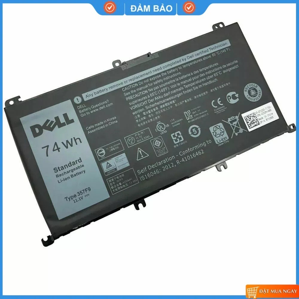 PIN ZIN Dell Inspiron 15 7000 7559 7557 7567 7566 5576 5577 357F9 74Wh ...