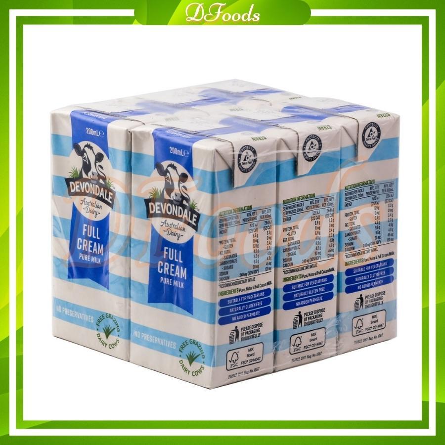 Sữa tươi Devondale Úc (thùng 24 hộp 200ml) | Shopee Việt Nam