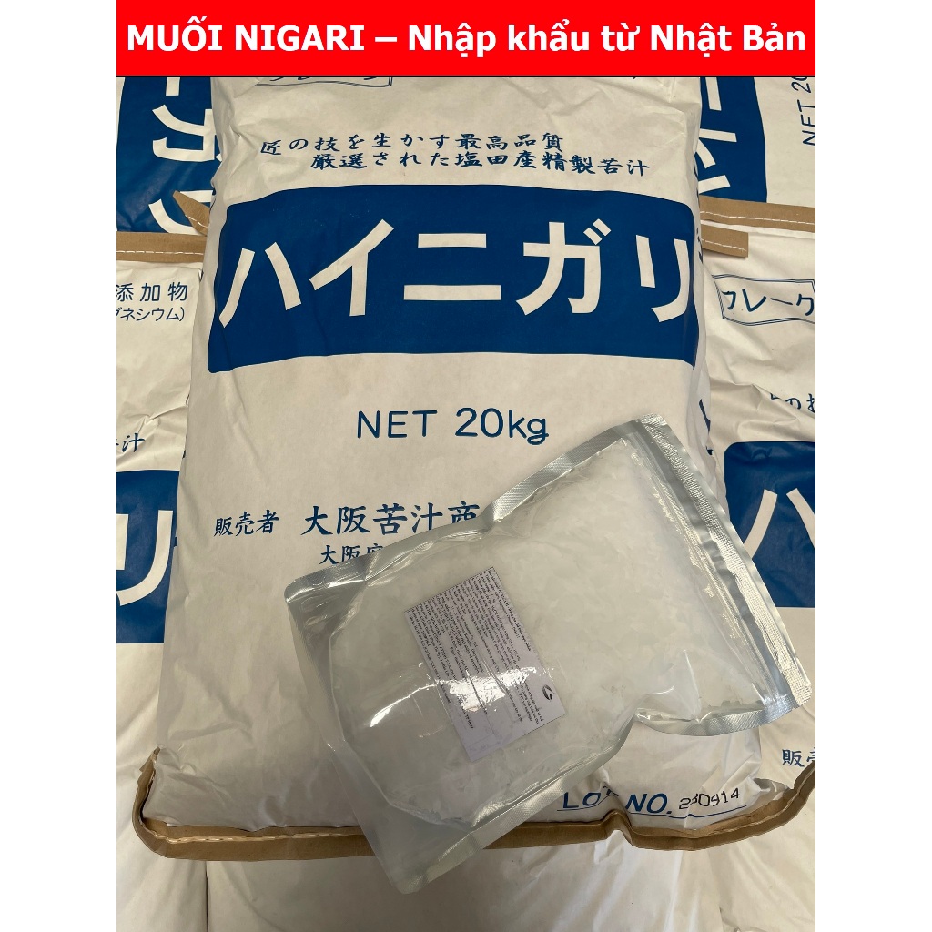 2kg Muối Nigari Nhật Bản làm đông đậu hũ, đậu phụ_Chiết từ bao 20kg ...