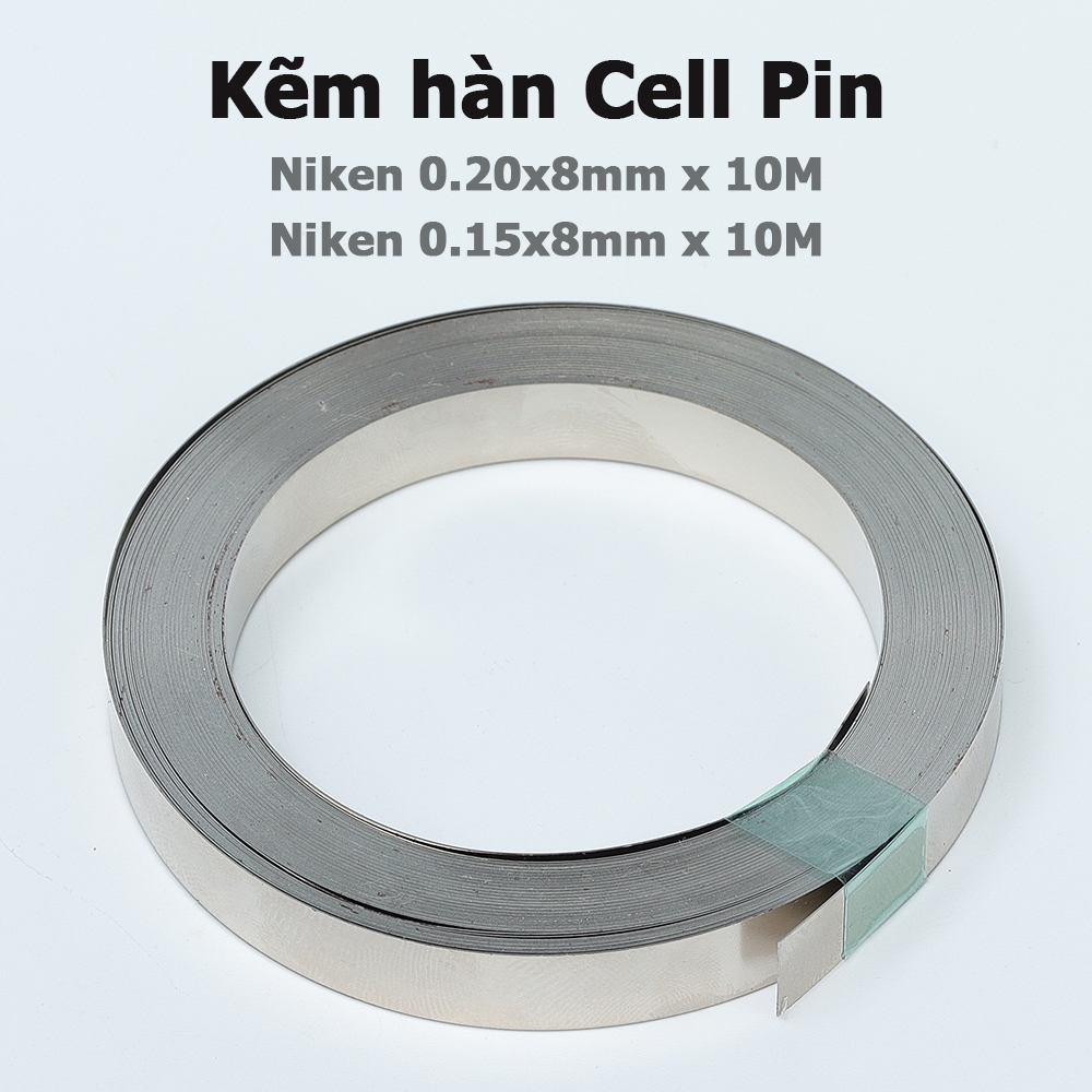 Kẽm hàn cell pin mạ Niken 0.15mm 0.2mm cuộn 10M | Shopee Việt Nam