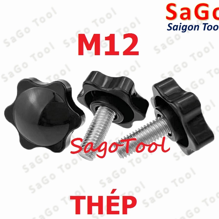 Núm vặn tay bông mai nhựa ren M12 bằng thép | Shopee Việt Nam