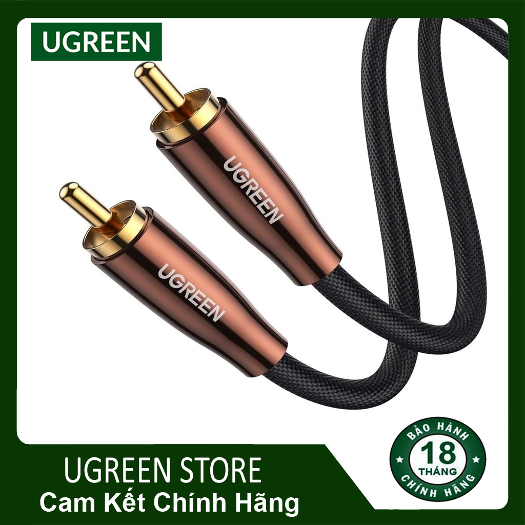 Cáp Âm Thanh RCA Coaxial Cable OD5.5mm Metal shell gold plated Ugreen ...