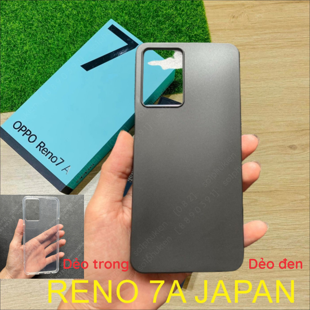 Ốp lưng Oppo Reno 7A / 9A Japan (Reno 7 A / 9 A, Reno7 A Japan / Reno 9A Japan ) dẻo đen và dẻo ...
