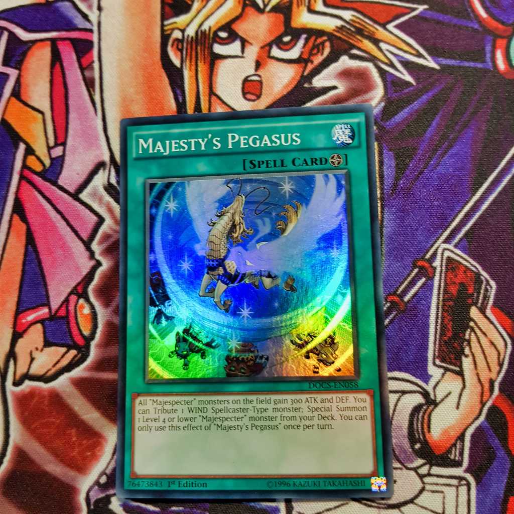 Thẻ bài Yugioh chính hãng | Majesty's Pegasus | DOCS Super rare. | Shopee Việt Nam