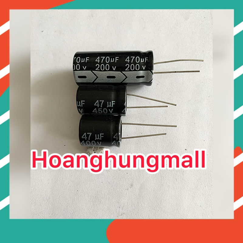 Tụ điện phân cực 47UF 450V , 47UF 400V, 470uF 200v | Shopee Việt Nam