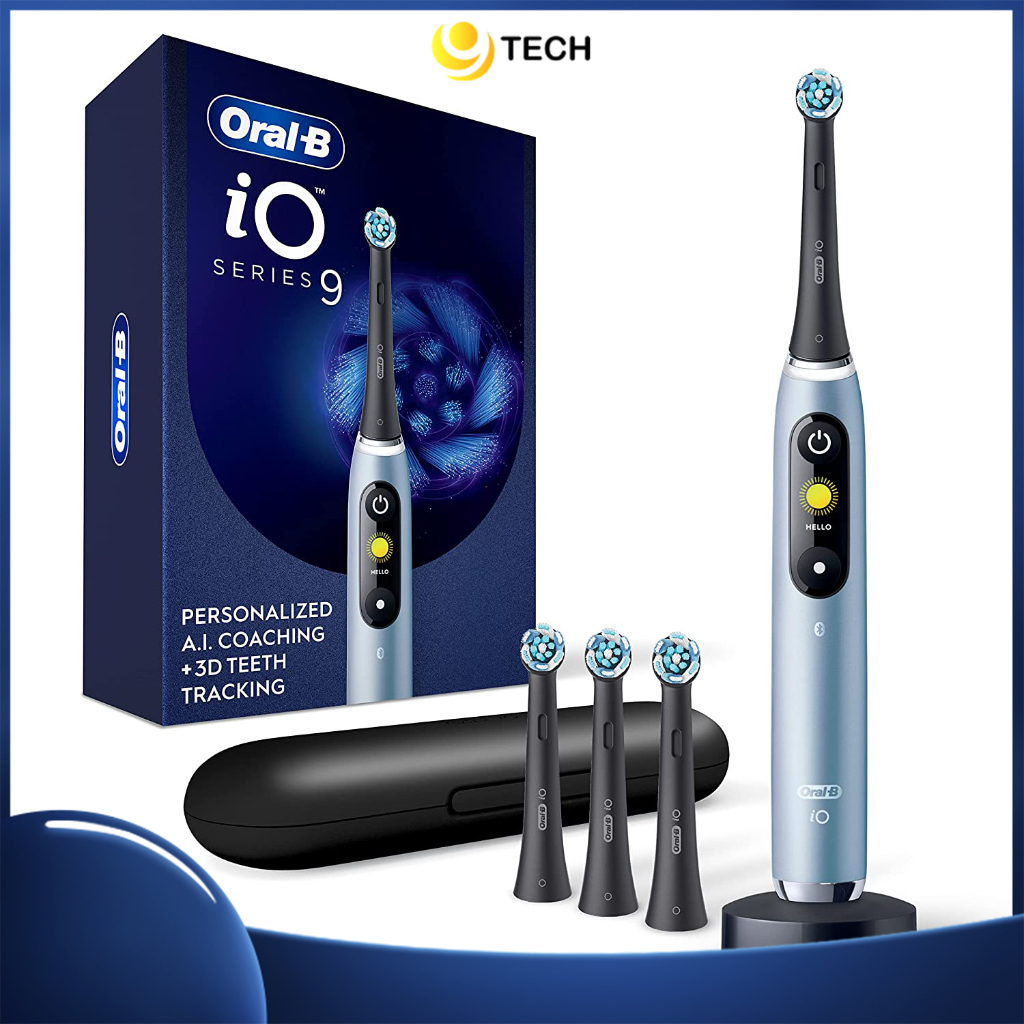 Bàn chải điện Oral-B iO Series 9 Aqua Marine phiên bản giới hạn, nhập ...