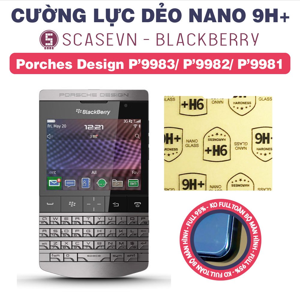 Cường Lực Dẻo Nano Trong Suốt Blackberry Porsche Design P9983/ BB P9982 ...