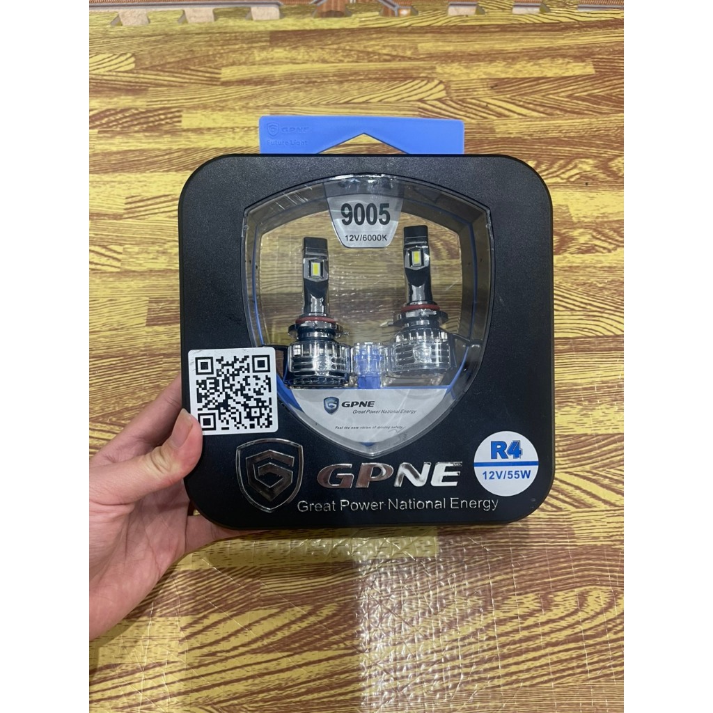 Bộ 02 bóng đèn led ô tô GPNE R4 chân HB3/9005 công suất 55W có canbus ...
