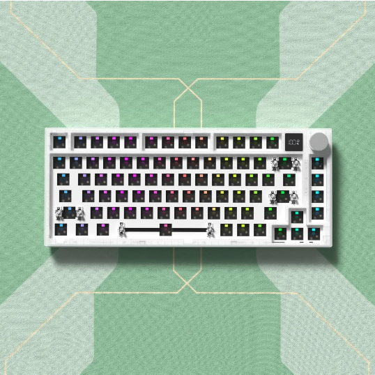 Kit WK75 Pro - 3 mode bàn phím bluetooth, 2.4ghz, dây, rgb, gasket ...