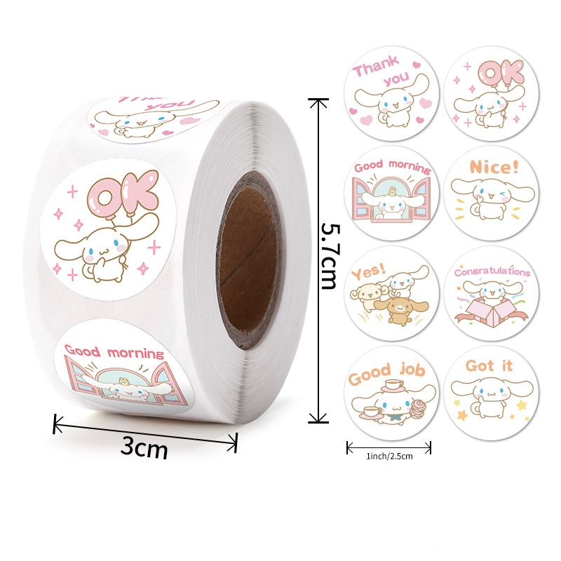 Cuộn 500 sticker khen thưởng hoạt hình ngộ nghĩnh ,Cuộn sticker khen ...