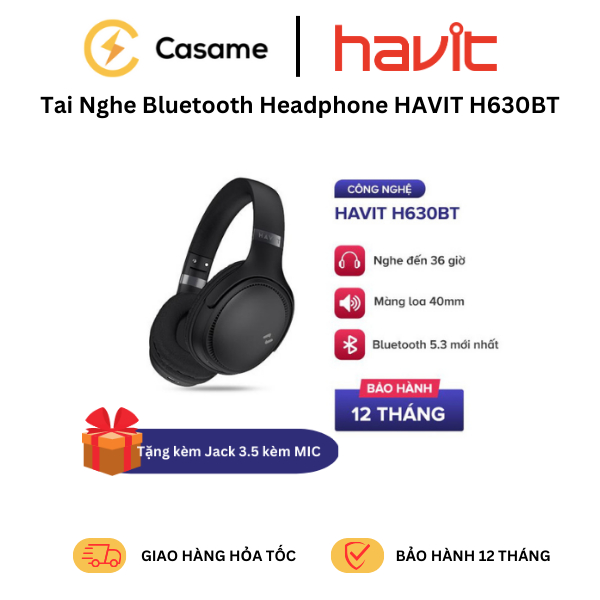 Tai Nghe Bluetooth Headphone HAVIT H630BT | Shopee Việt Nam