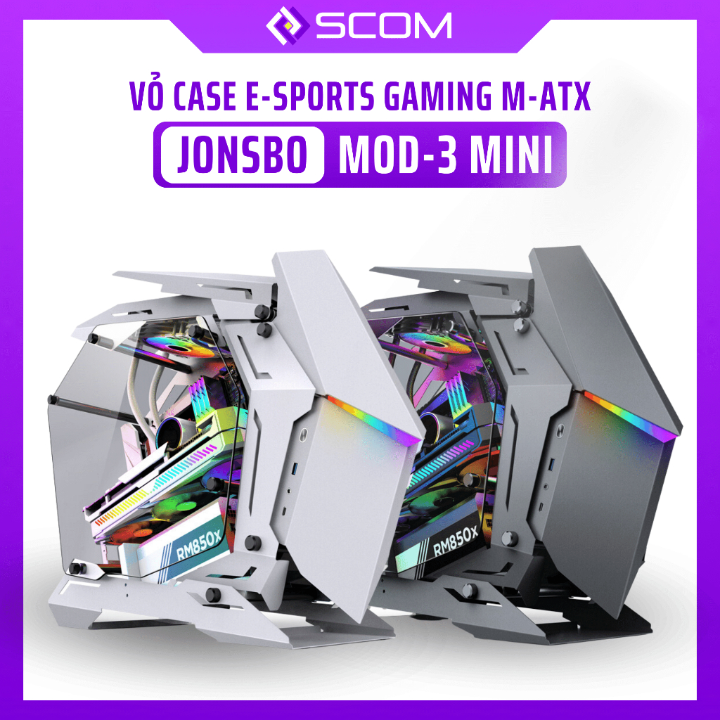 Vỏ case gaming Jonsbo MOD-3 Mini - Vỏ case mid tower M-ATX gaming e ...