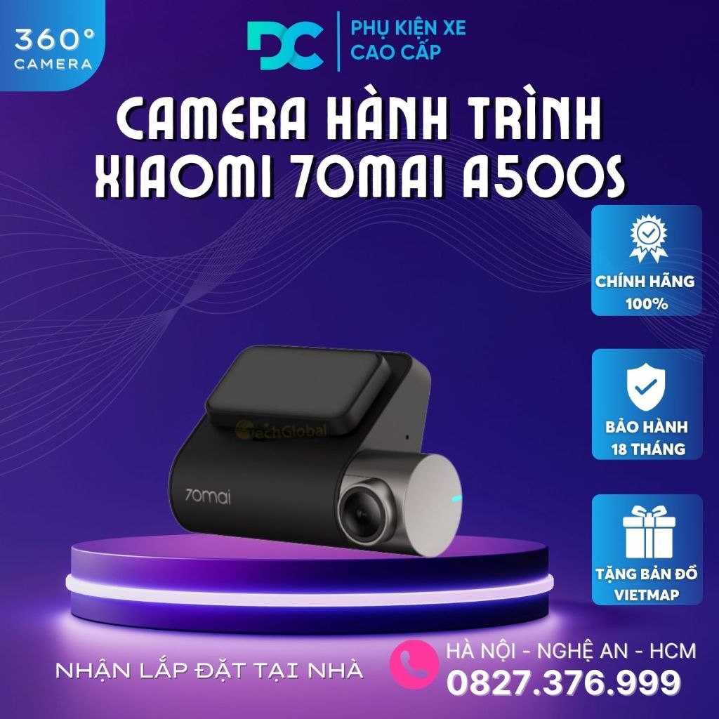 Camera Hành Trình Xiaomi 70mai A500S Bản Quốc Tế Ghi Hình Trước Sau Xe ...