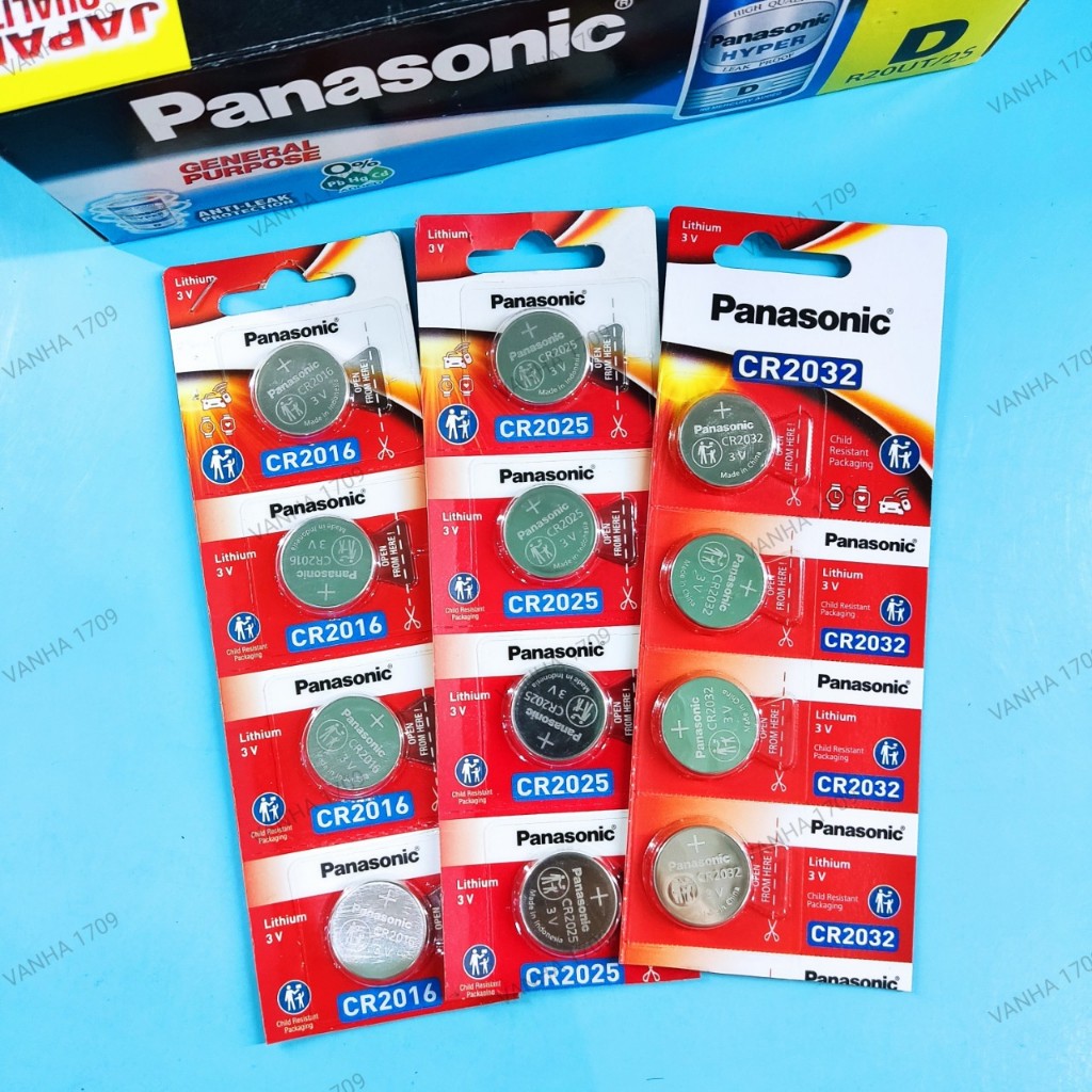 PANASONIC Pin Cúc Lithium 3V CR2016/2025/2032 và1220. | Shopee Việt Nam