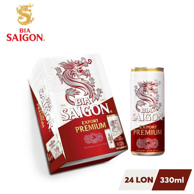 thùng 24 lon bia Sài Gòn Export ( sài gòn đỏ) 330ml | Shopee Việt Nam