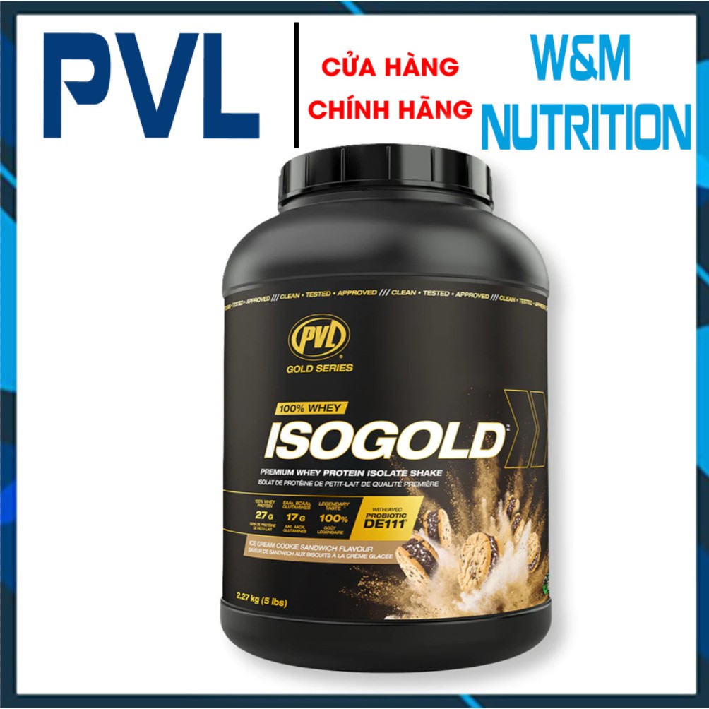 Whey ISOLATE iso Gold PVL 5Lbs - Sữa tăng cơ có chưa lợi khuẩn tốt cho ...