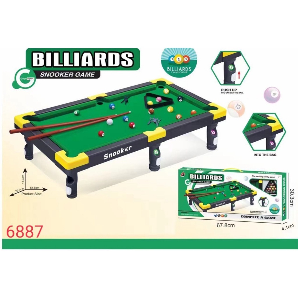 Đồ Chơi Bàn Bida Bàn Bi-A BILLIARDS SNOOKER Mini 6 Lỗ Đồ Chơi Trẻ Em ...