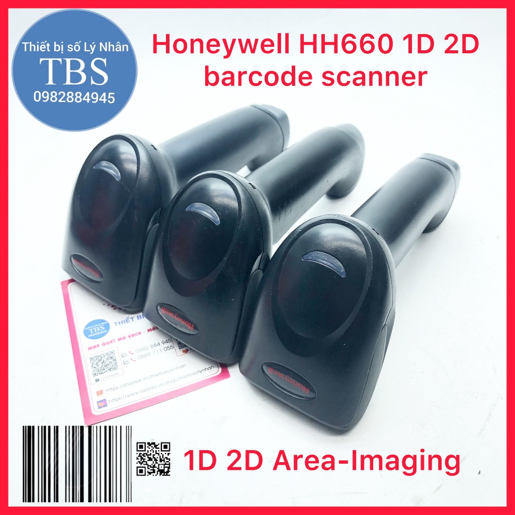 Honeywell HH660 1D 2D Area-Imaging USB Handheld Barcode Scanner with ...