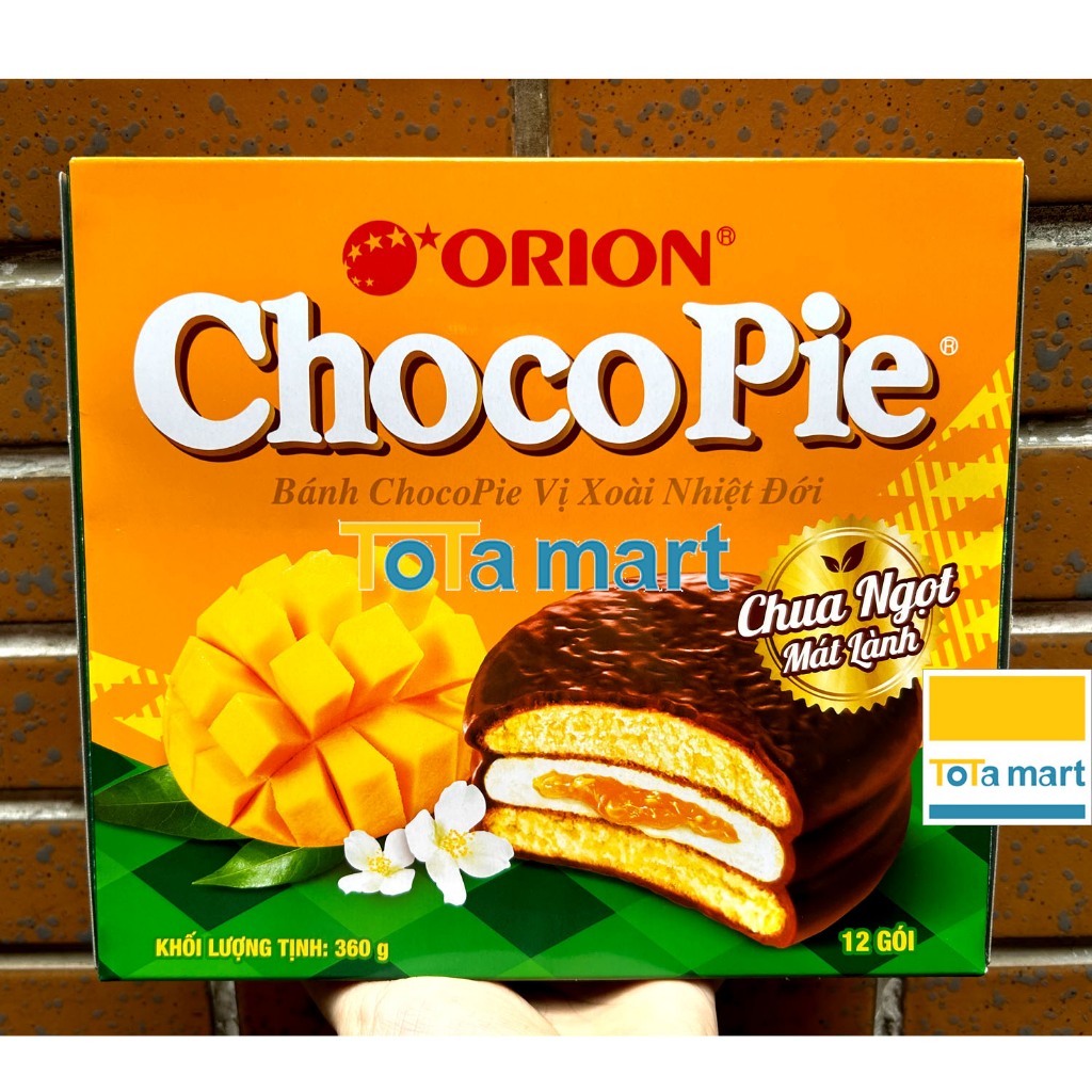 (HSD 09,10/2024) (Đủ vị) Bánh CHOCOPIE ORION hộp lớn 12 cái. | Shopee ...