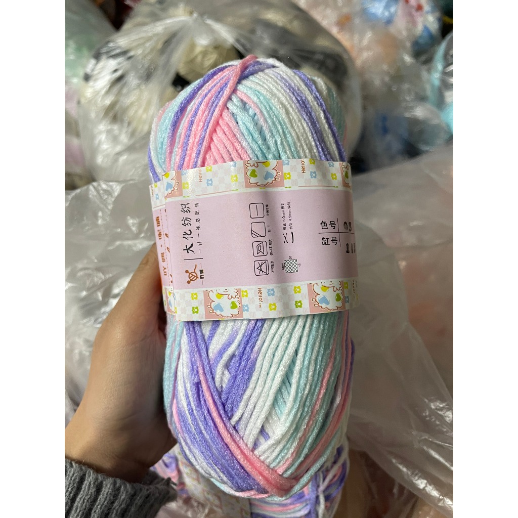 Len Yaoh Wool Love màu loang cực - Cuộn 100gr | Shopee Việt Nam