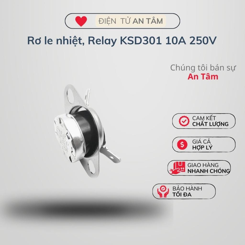 Relay nhiệt, Relay KSD301 10A 250V từ 40-175 độ thường đóng tiếp điểm đồng điện tử An Tâm ...