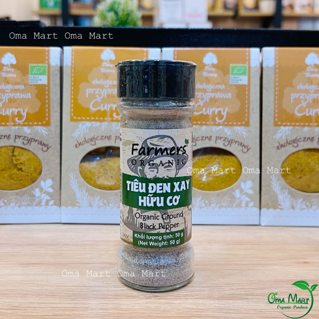 Tiêu đen xay hữu cơ Farmers 50g (lọ) | Shopee Việt Nam